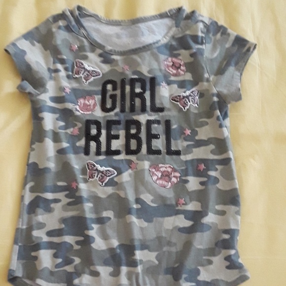 The Children's Place | Shirts & Tops | Girl Rebel Tshirt | Poshmark